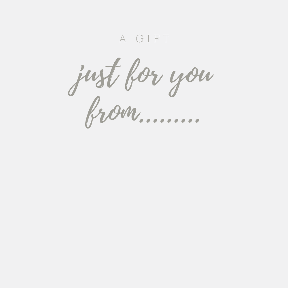 MESSAGE CARD A GIFT just for you from